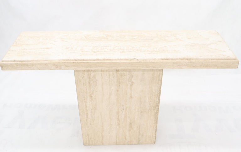 Rectangle Travertine Console Table at 1stDibs | travertine entry table ...