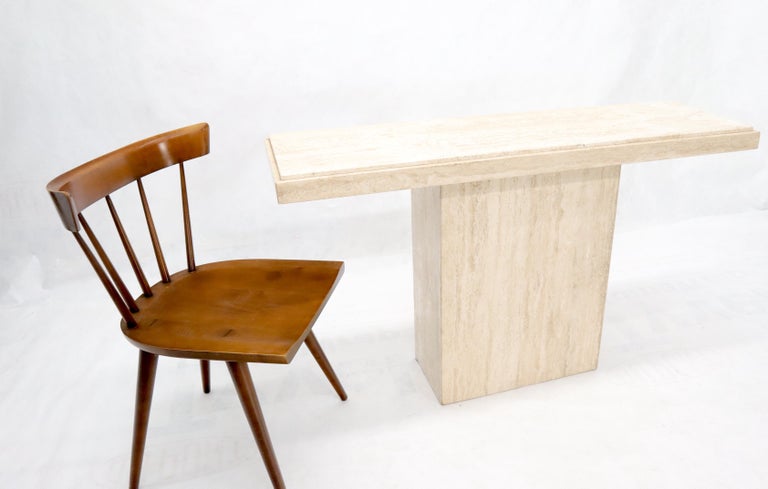 Rectangle Travertine Console Table at 1stDibs | travertine entry table ...