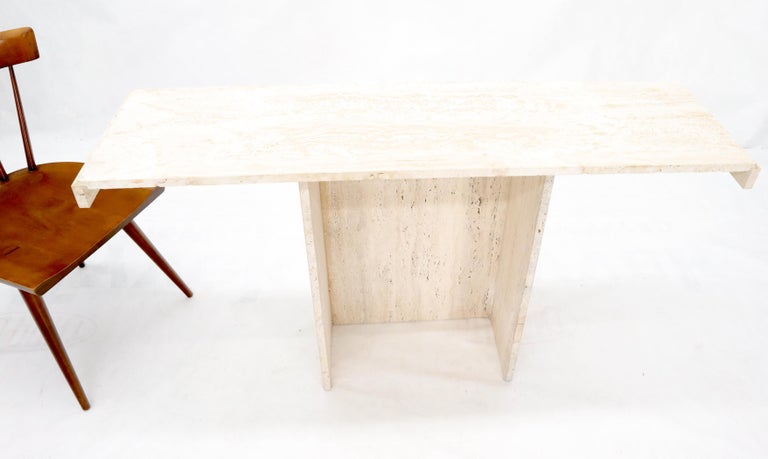 Rectangle Travertine Console Table at 1stDibs | travertine entry table ...