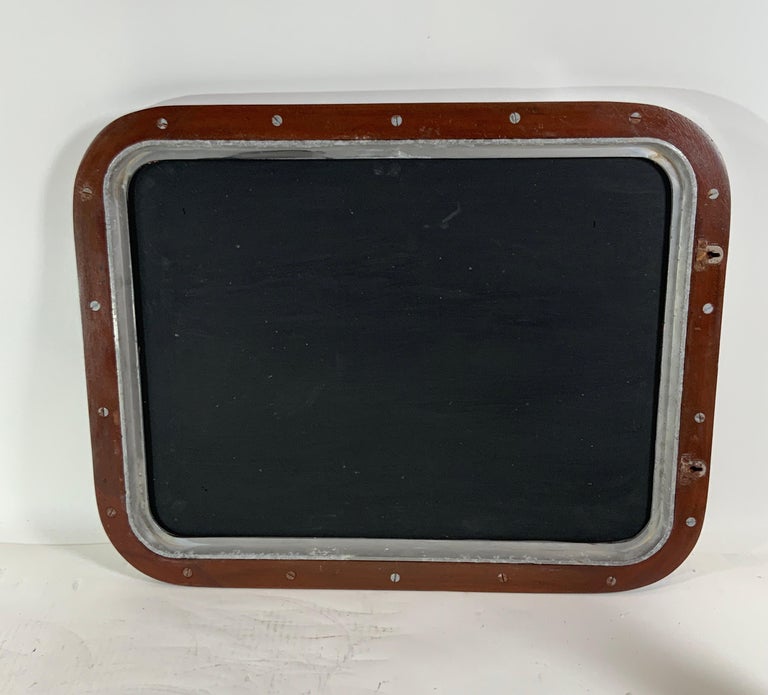 Rectangular Aluminum Ship's Porthole Mirror For Sale at 1stDibs
