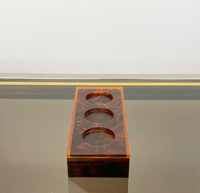 Rectangular Box Lucite Tortoise Shell Effect, Italy, 1970s For Sale at ...