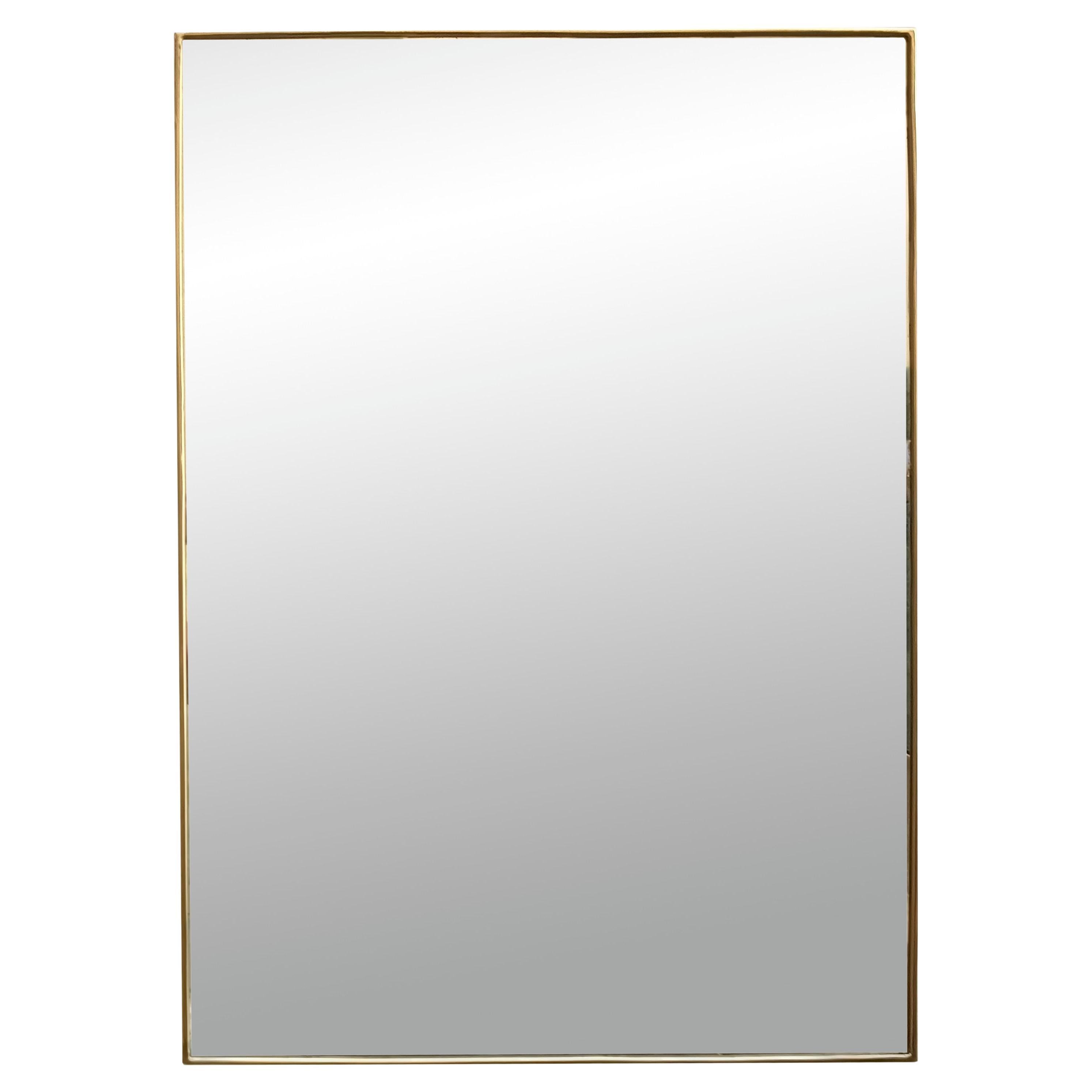 Brass Wall Shield Mirror, Italy, 1960s For Sale at 1stDibs