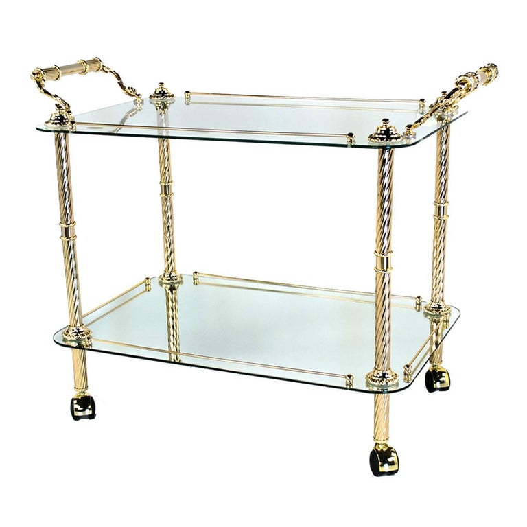 Rectangular Cart with Mirror For Sale at 1stDibs