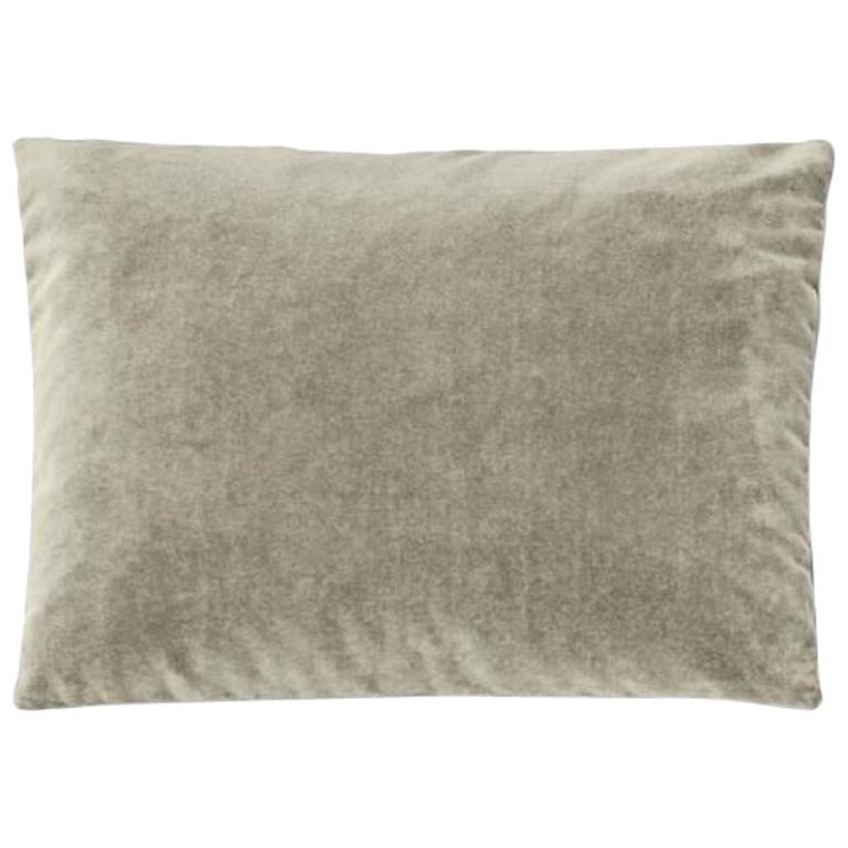 Rectangular Decorative Cushion in Light Grey Velvet Molteni&C - made in ...