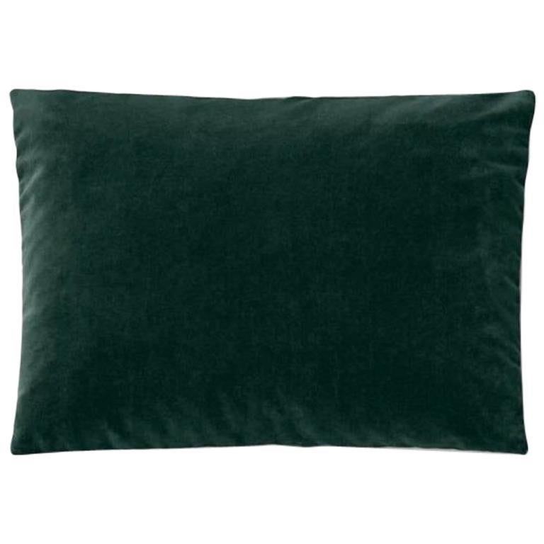 Rectangular Decorative Cushion in Dark Green Velvet Molteni&C - made in ...