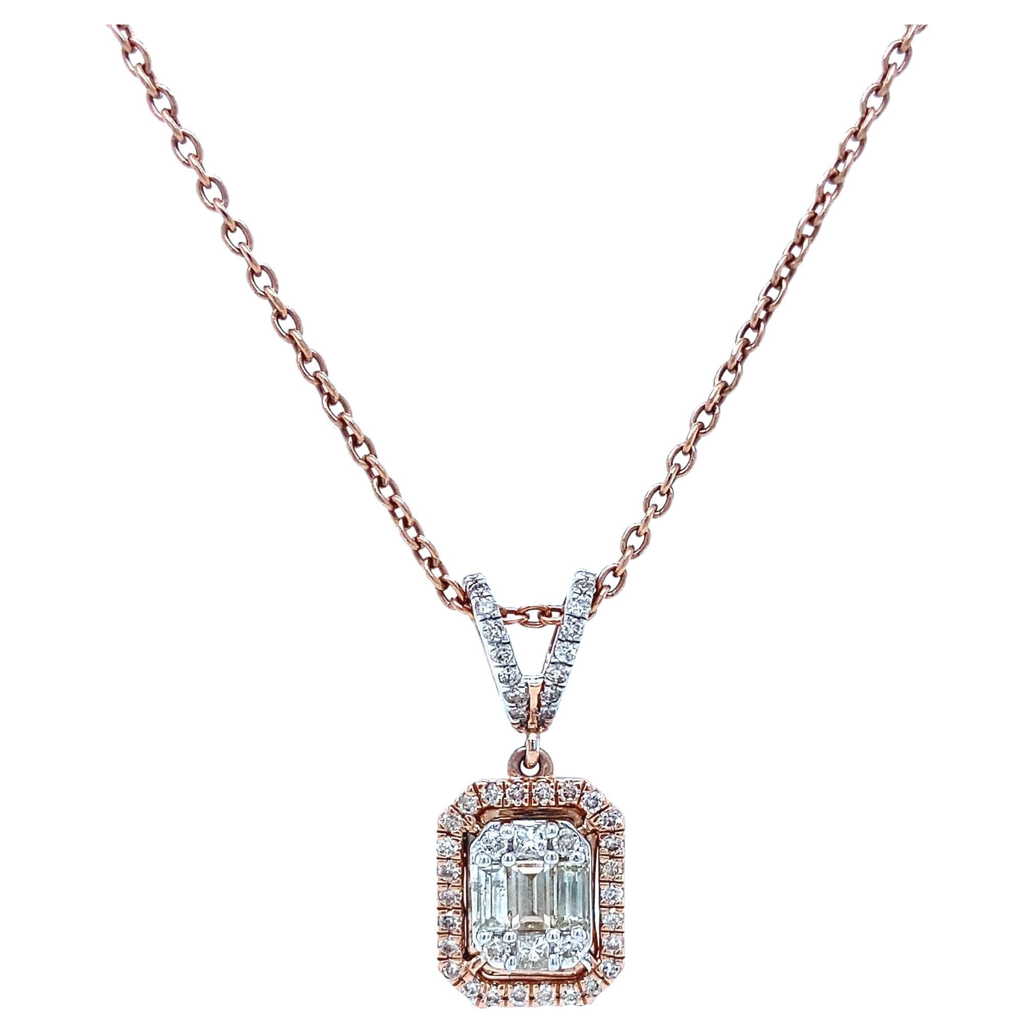3D Cube Diamond Pendant in 18k Solid Gold For Sale at 1stDibs | 3d cube ...