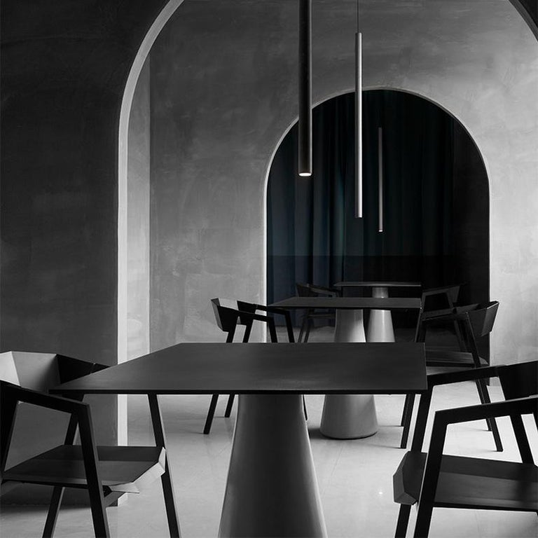 Rectangular Dining Table 'DING' Made of Concrete and Aluminum For Sale ...