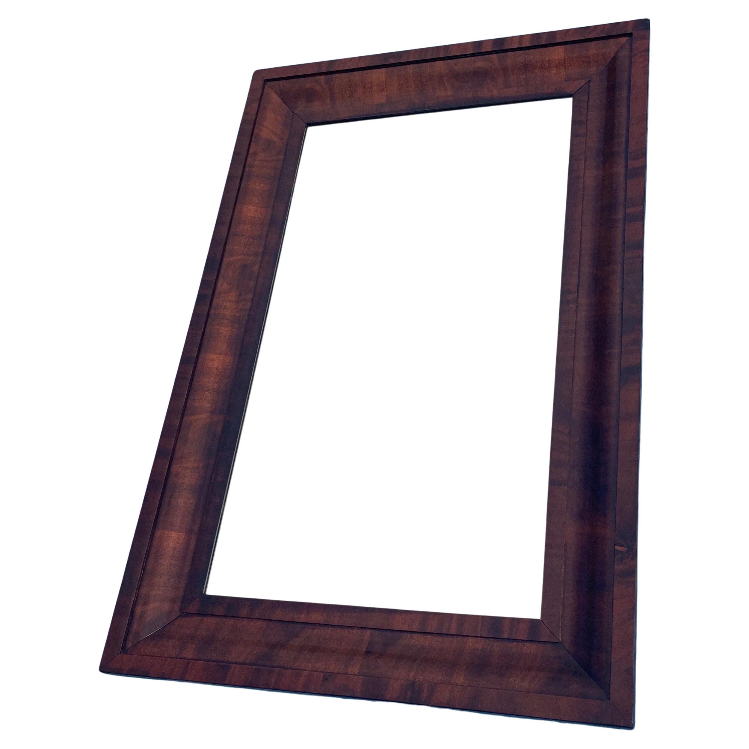 Rectangular Empire Mahogany Wall Mirror, American 19th Century at 1stDibs