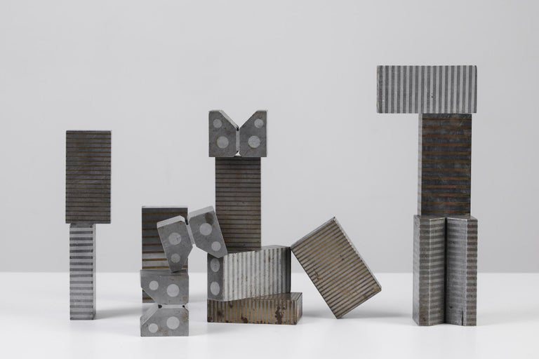 Rectangular Industrial Metal Machine Block For Sale at 1stDibs