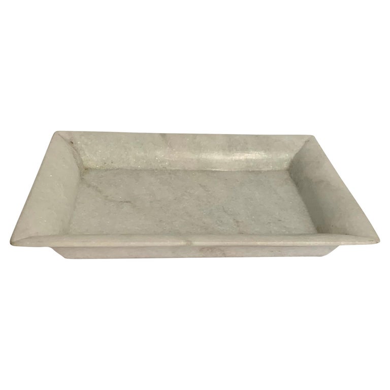 Rectangular Marble Tray, India, Contemporary For Sale at 1stDibs