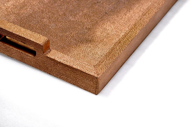 Rectangular Metal Tray in Copper Clad Over MDF by Stephanie Odegard For ...