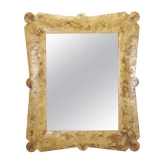 Sea Shell Mirror of Rectangular Shape with Nautilis and Scallop at 1stDibs
