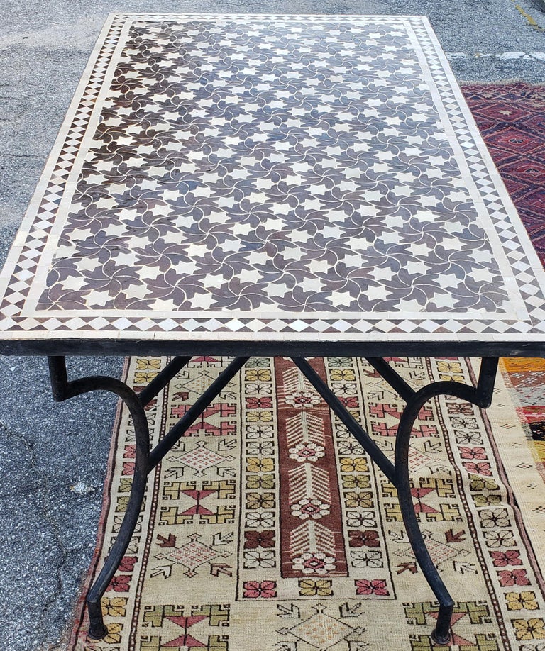 Rectangular Moroccan Mosaic Dinning / Coffee Table, Choose your Height ...