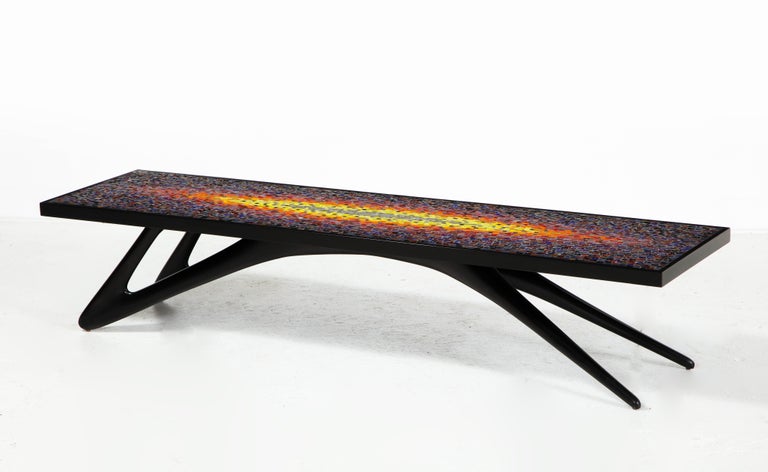 Rectangular Mosaic Table w/ Mosaic Top Offered by Vladimir Kagan Design ...