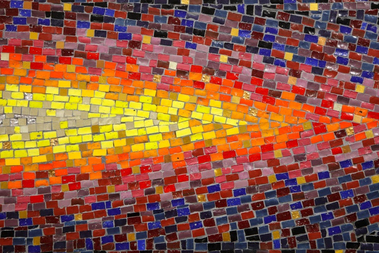 Rectangular Mosaic Table w/ Mosaic Top Offered by Vladimir Kagan Design ...