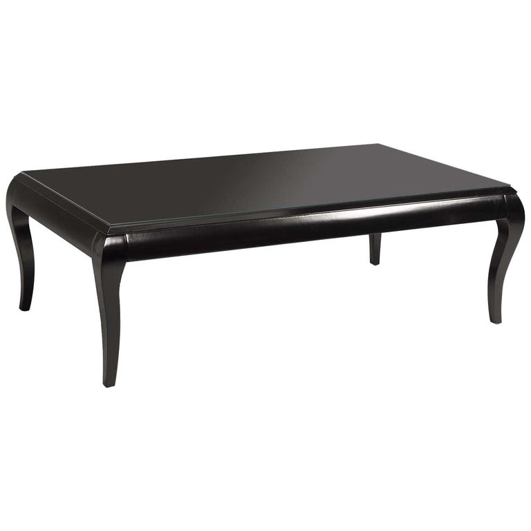 Rectangular Oscar Coffee Table Black For Sale at 1stDibs