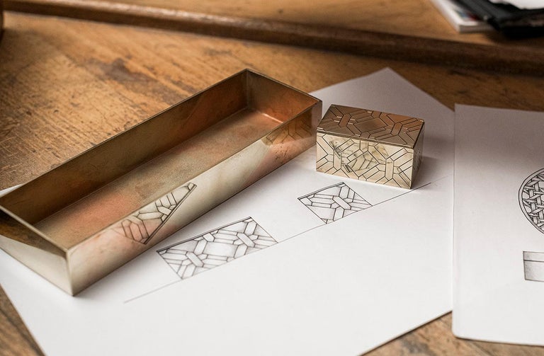 Rectangular Pencil Box, Hommage Collection, by Carole Serny For Sale at ...