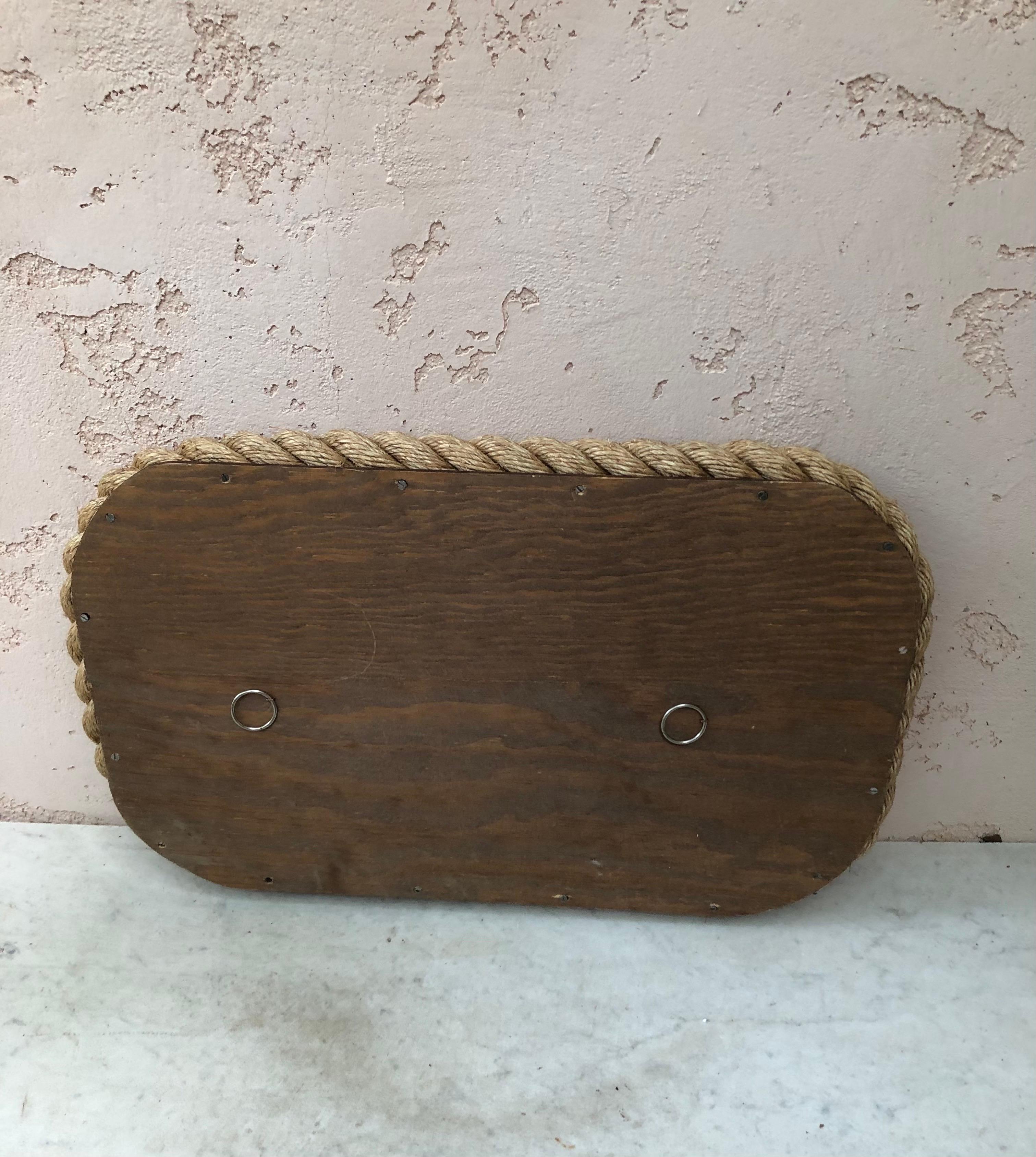 Rectangular Rope Mirror Adrien Audoux and Frida Minet, circa 1960 at ...