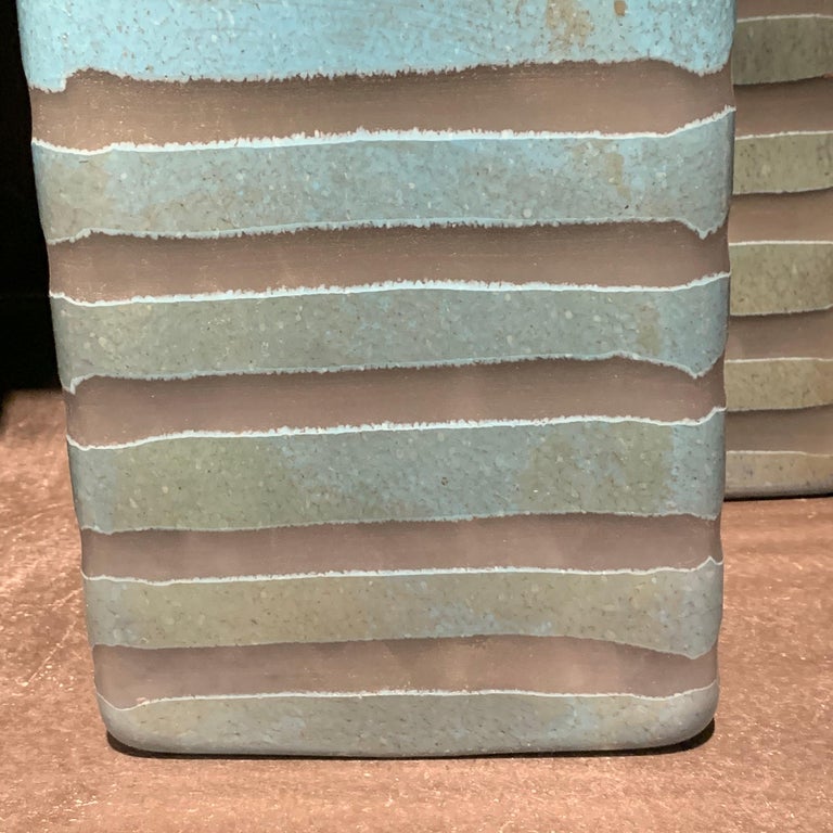Rectangular Shape Glass Vase, Romania, Contemporary at 1stDibs