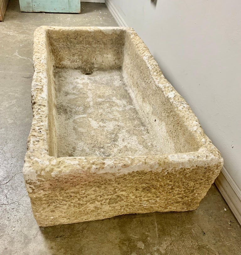 Rectangular Shaped Golden Cement/Stone Sink with Drain Hole at 1stDibs