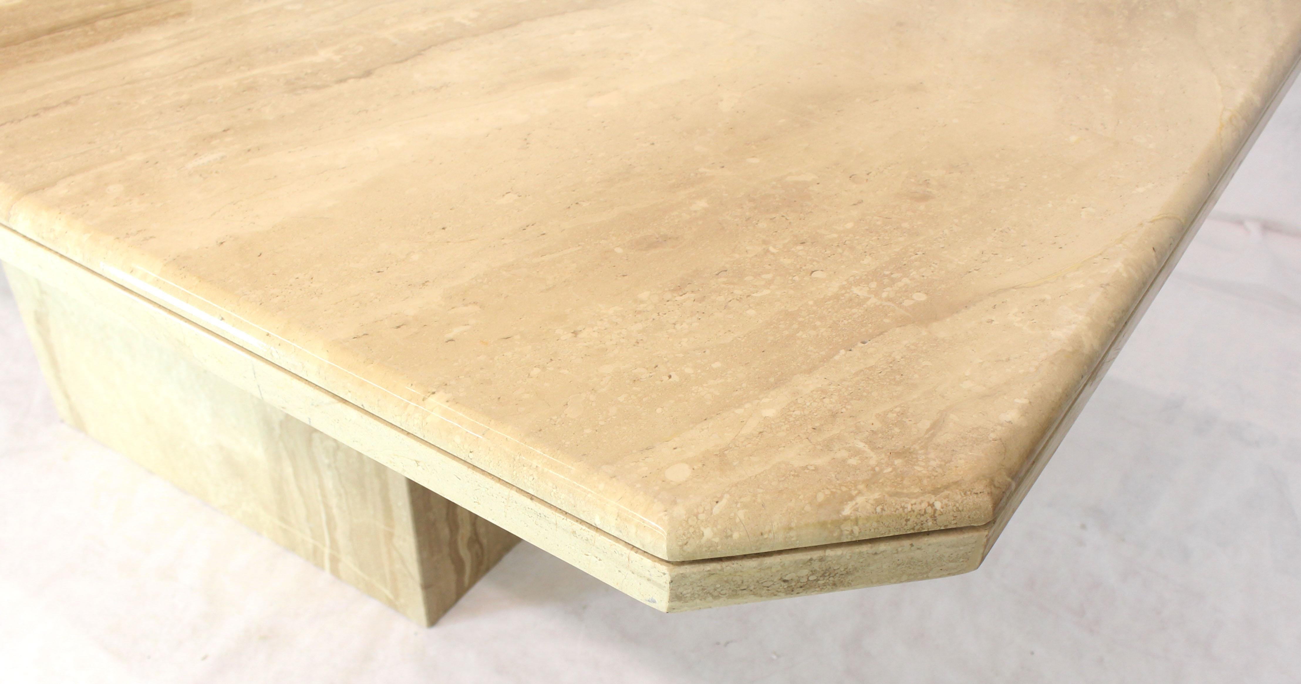 Rectangular Single Marble Pedestal and Top Dining Conference Table ...