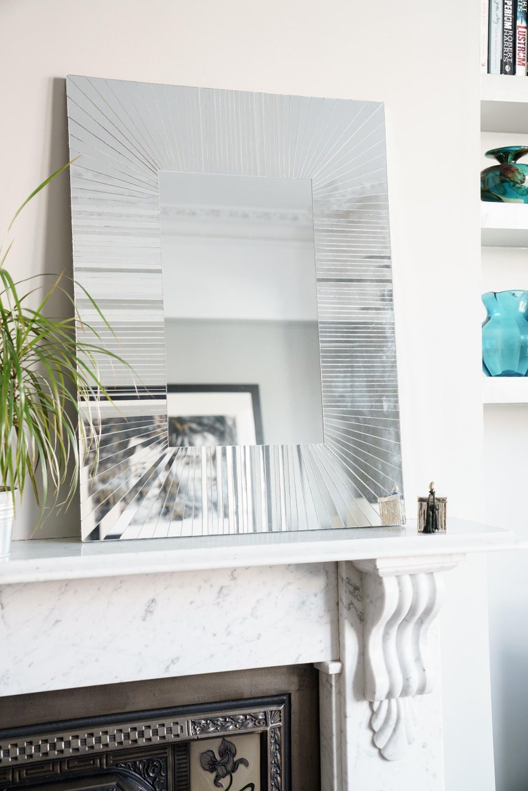 Rectangular Sunray Mosaic Mirror, Hand Made in UK by Claire Nayman For ...