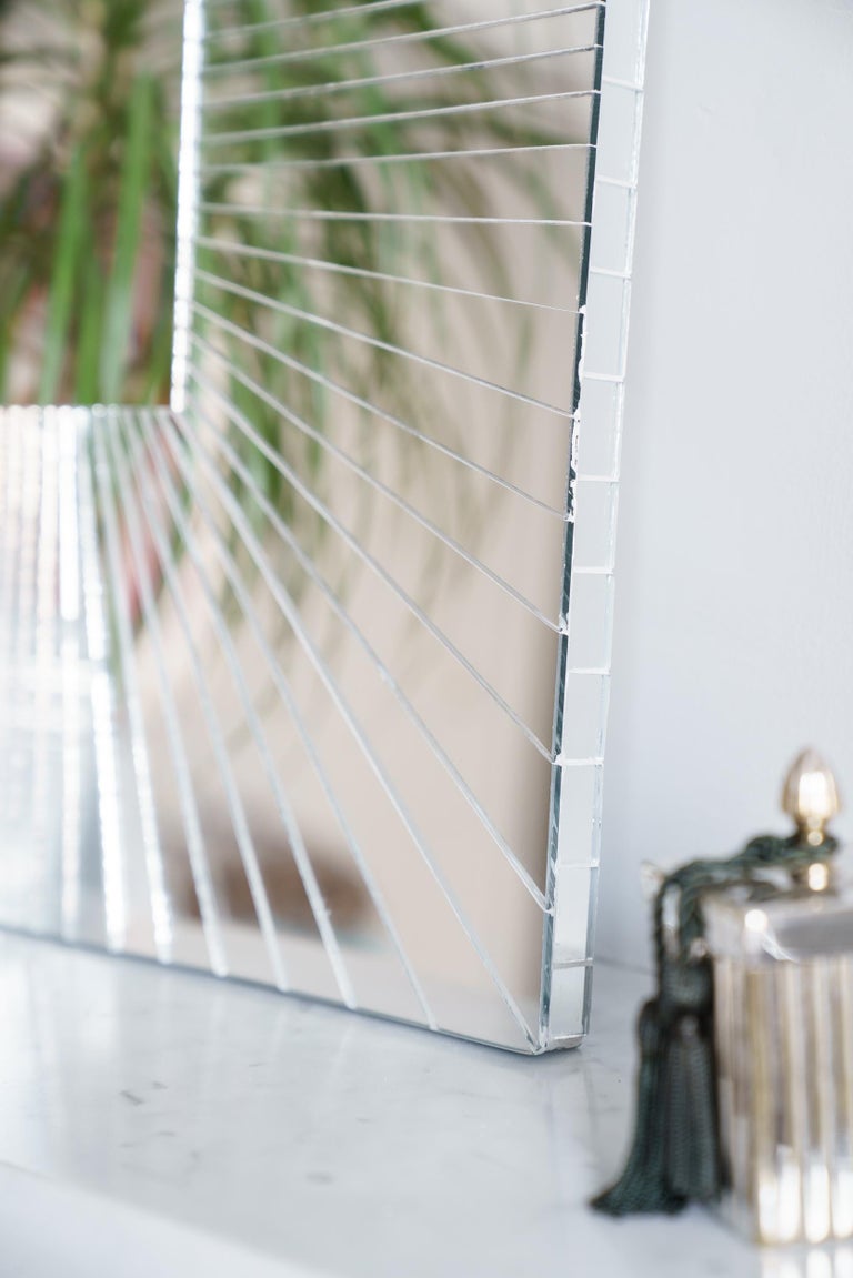 Rectangular Sunray Mosaic Mirror, Hand Made in UK by Claire Nayman For ...