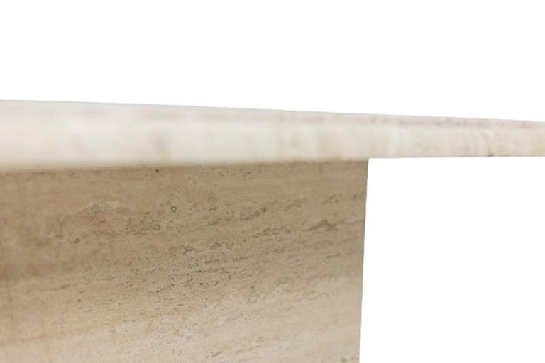 Rectangular Travertine Coffee Table, 1980s For Sale at 1stDibs
