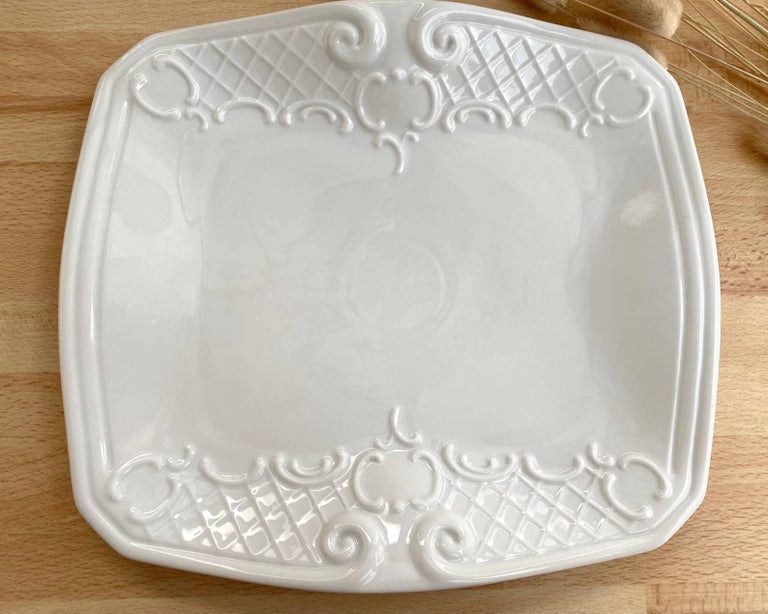 Rectangular White Dish, Gerold Porcelain, Bavaria Porcelain Serving ...