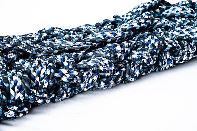 Recycled Nautical Marine Sailing Rope Woven Spot Rug / Mat For Sale at ...