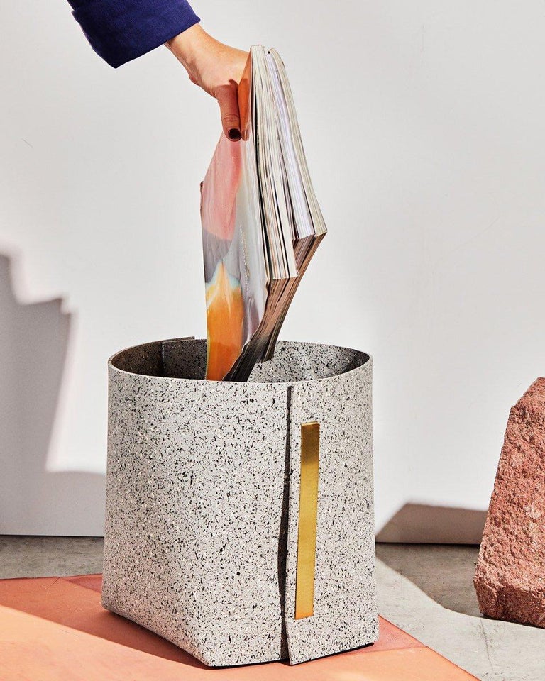 Recycled Rubber and Brass Bin by Slash Objects For Sale at 1stDibs