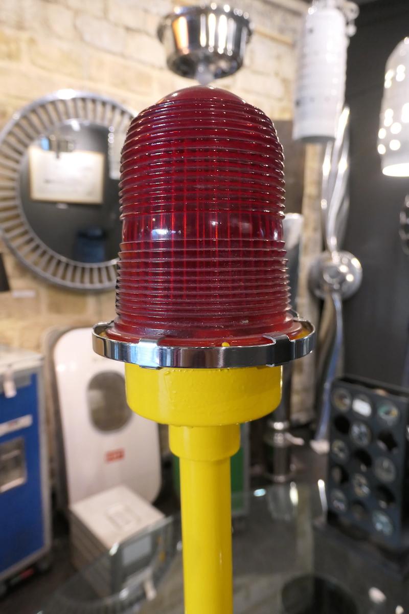 Red and Blue Aviation Runway Lamp For Sale at 1stDibs