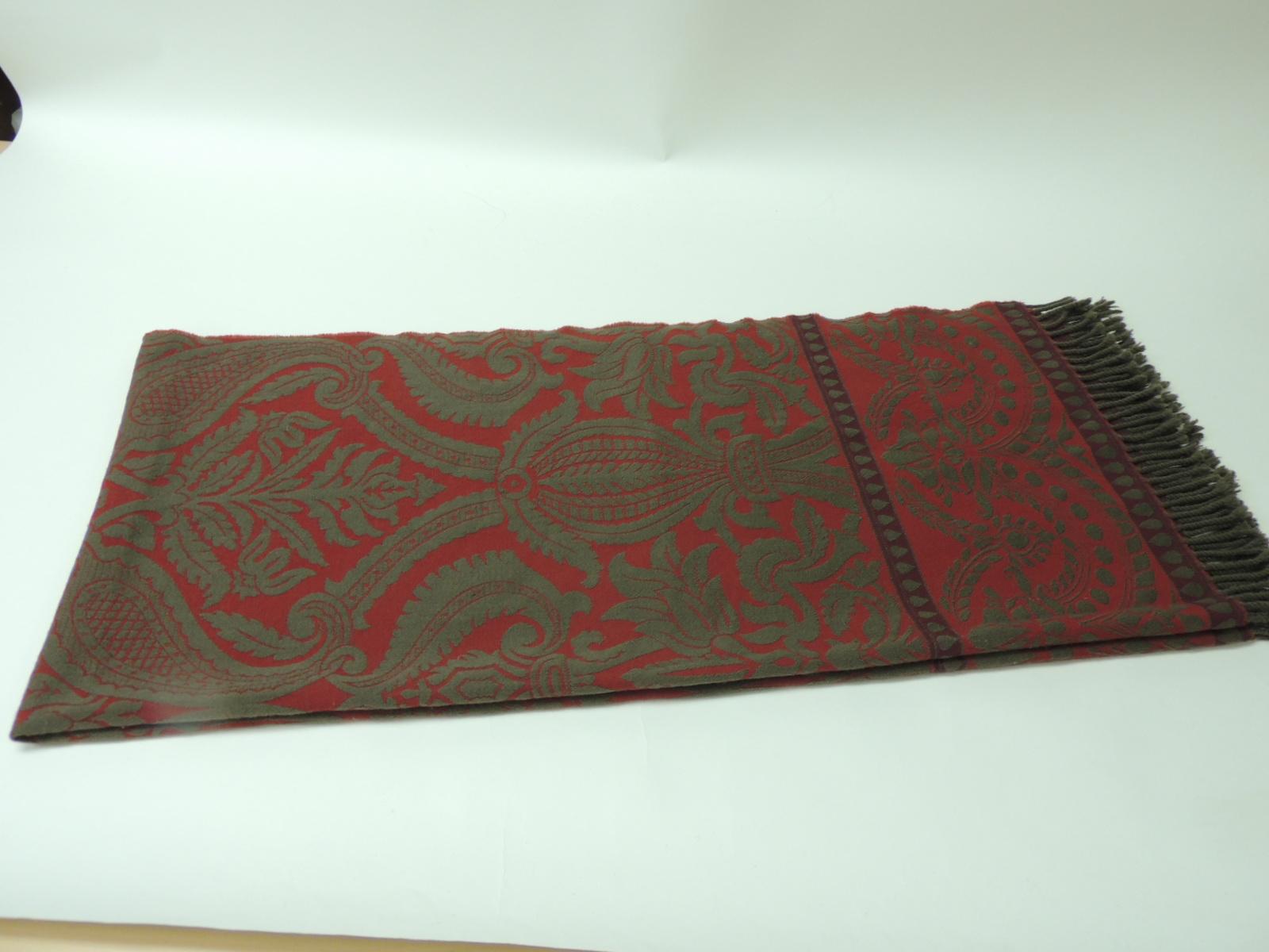 Red and Grey Hand Loomed Fine Wool Anichini Throw at 1stDibs | anichini ...