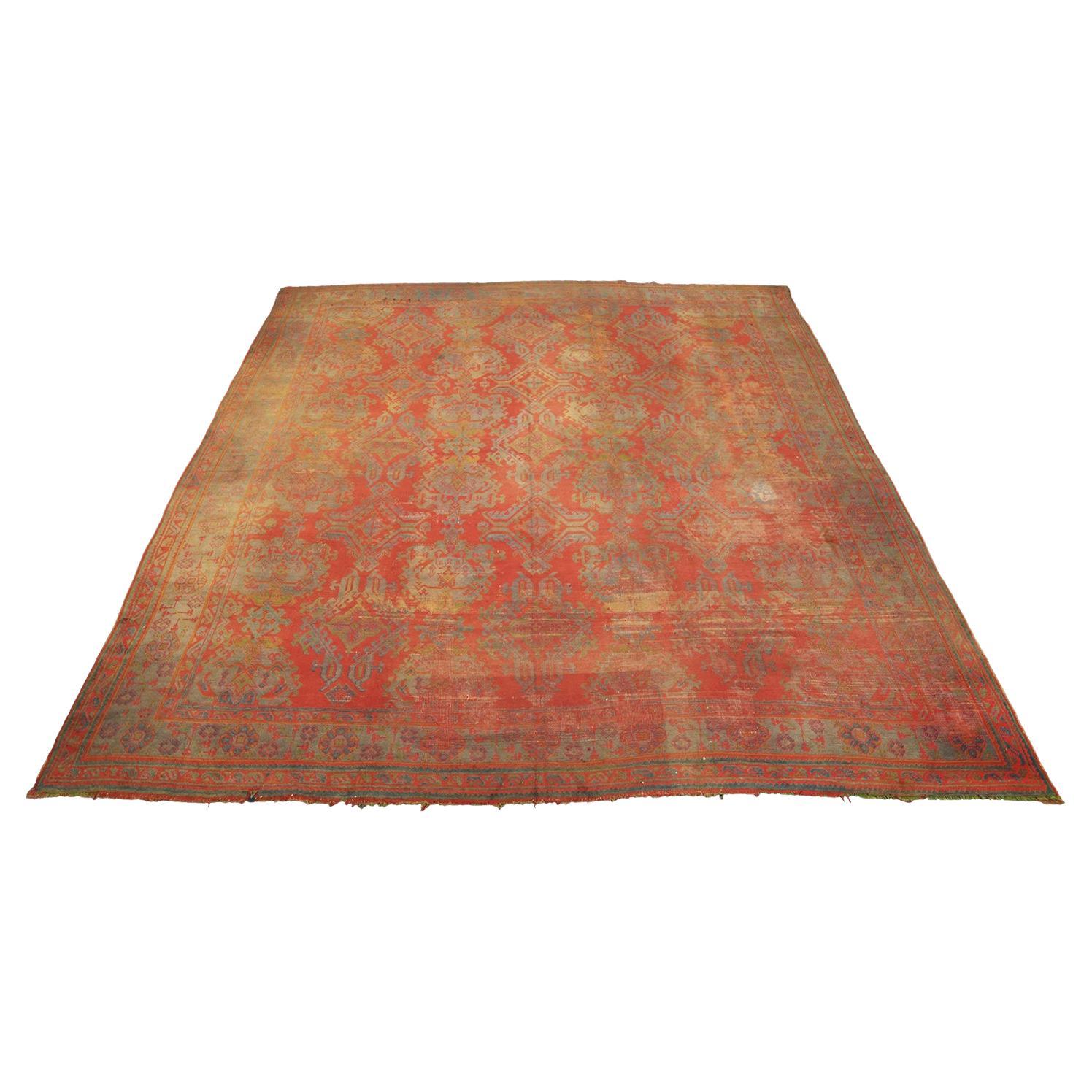 Antique Turkish Red Rug For Sale at 1stDibs