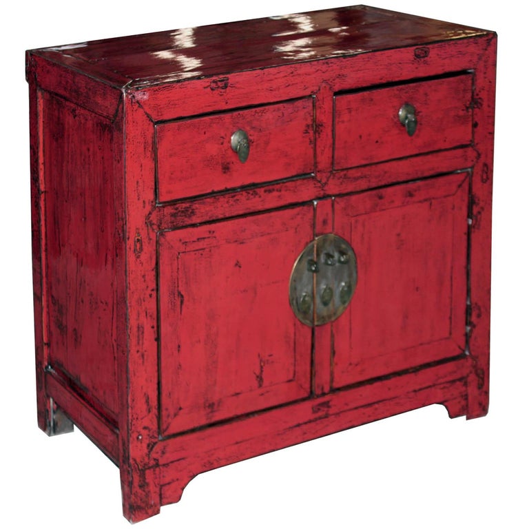 Red Beijing Side Chest at 1stDibs
