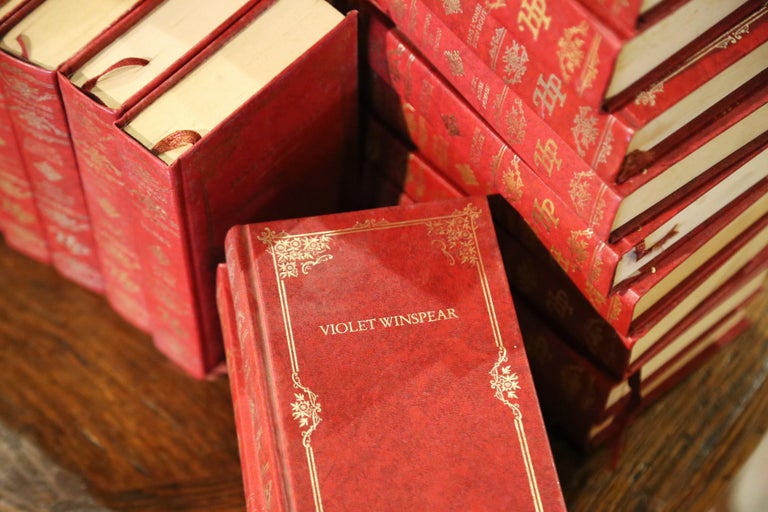 Red Bound French Language Harlequin Prestige Books Dated 1982-1989, Set ...