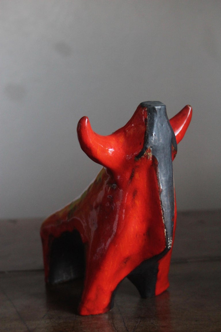 Red Bull Ceramic For Sale at 1stDibs