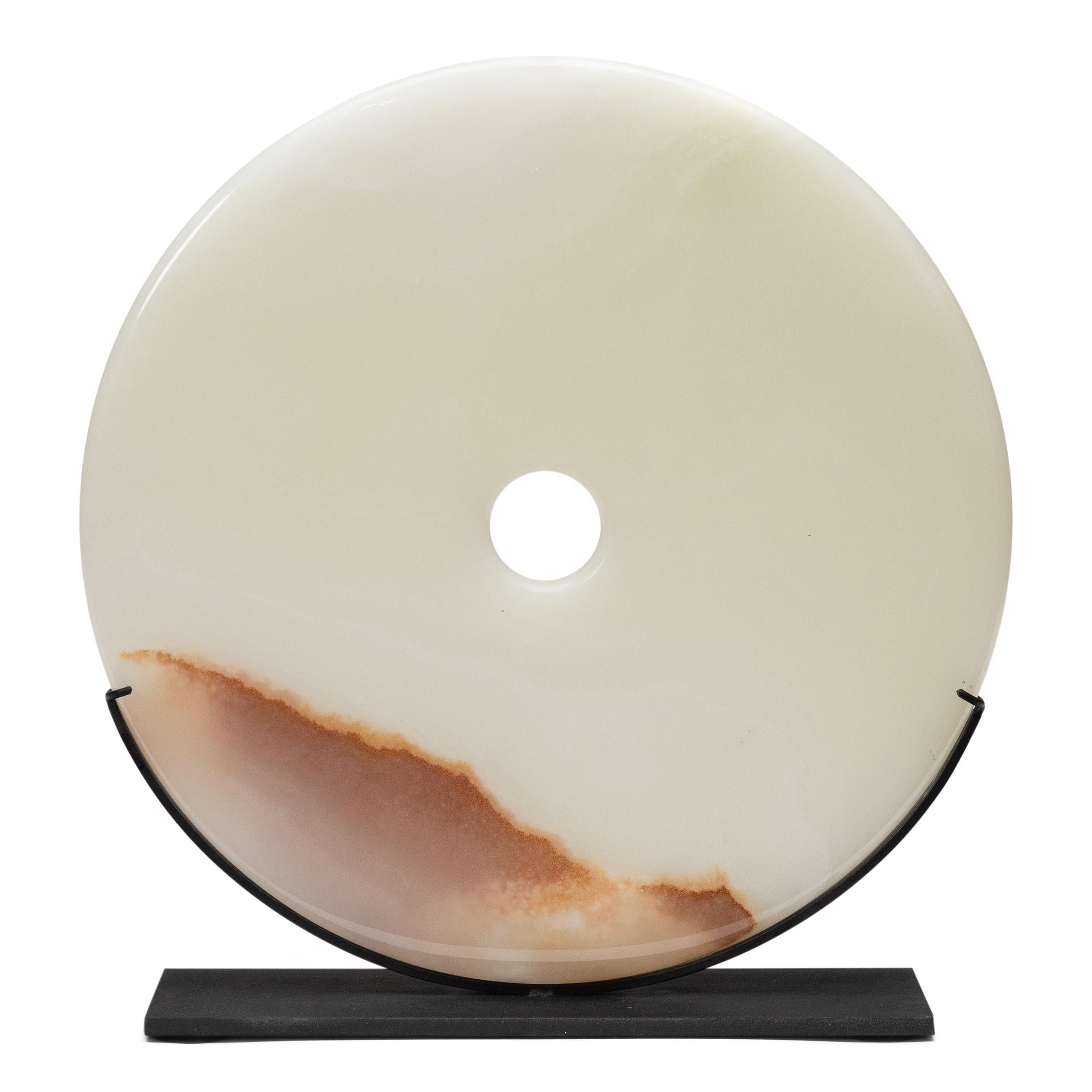 "Red Canyon" Chinese Bi Disc For Sale at 1stDibs