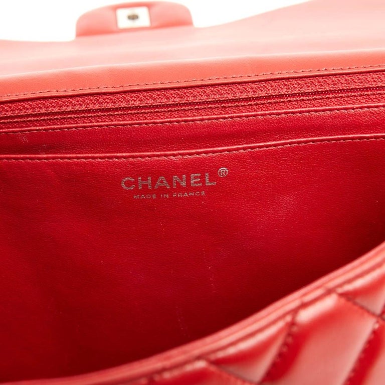 Red Chanel Jumbo Single Flap Bag For Sale at 1stDibs | beige boy bag chanel