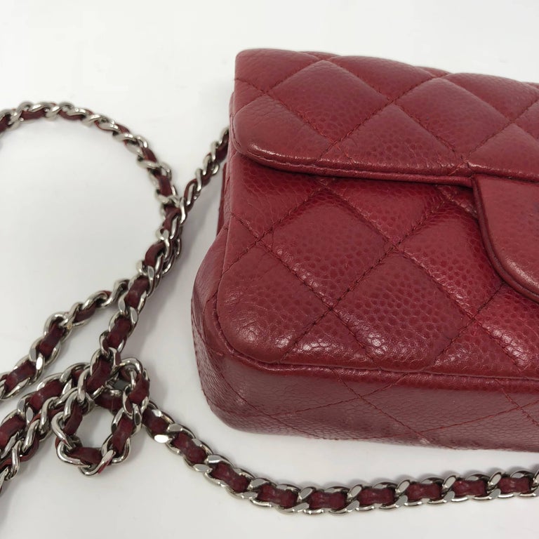 Red Chanel Mini Mini Leather Crossbody Bag at 1stDibs | red chanel ...