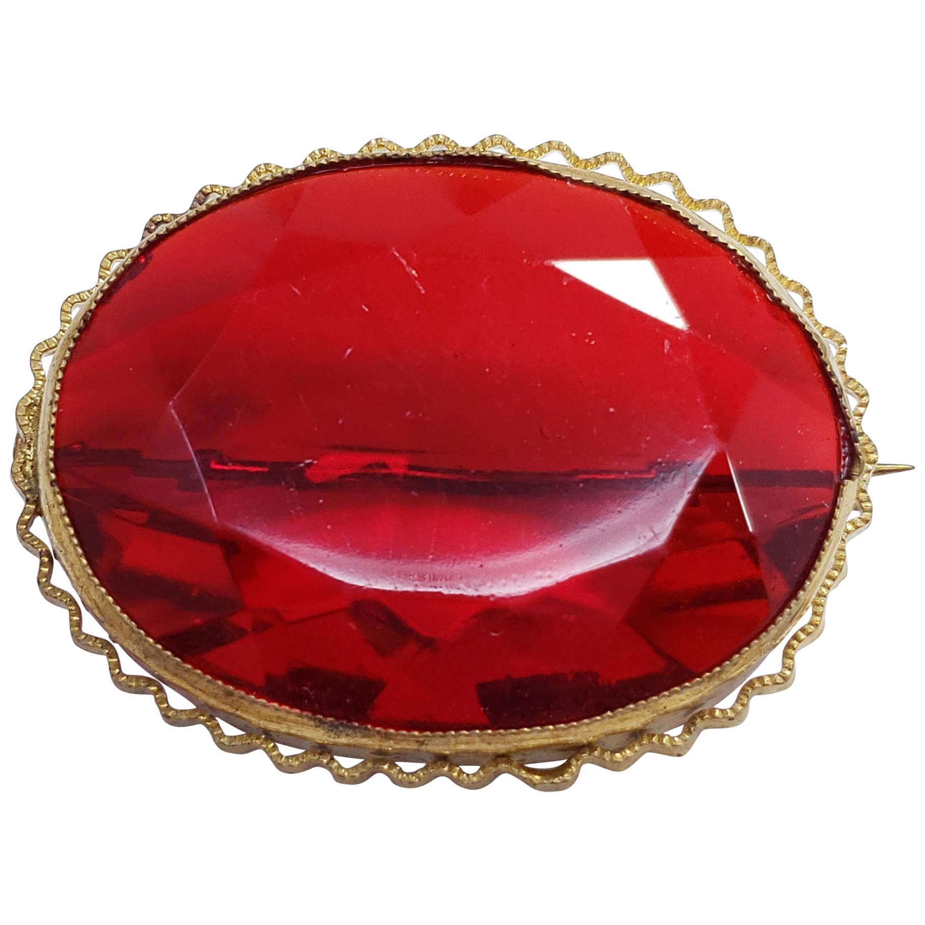 Victorian Art Nouveau Amethyst Pin Brooch in Vermeil Filigree Setting ...