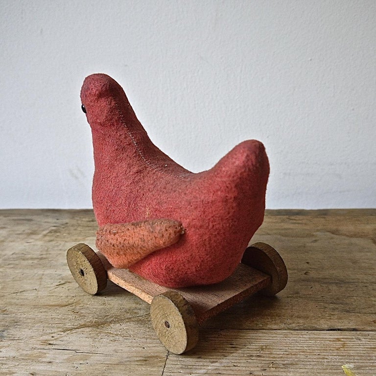 Red Duck Soft Toy French, 1920s For Sale at 1stDibs