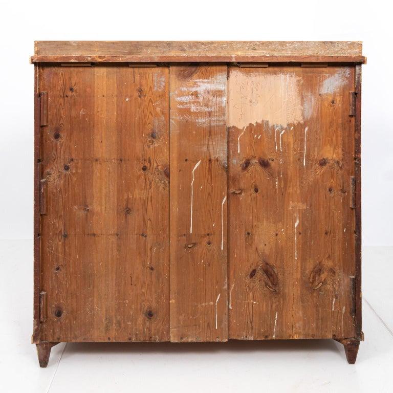 Antique English Country Buffet Cabinet with Original Red Paint For Sale ...