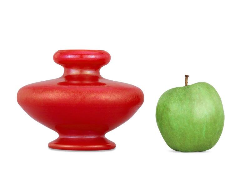 Red Favrile Vase by Tiffany Studios at 1stDibs