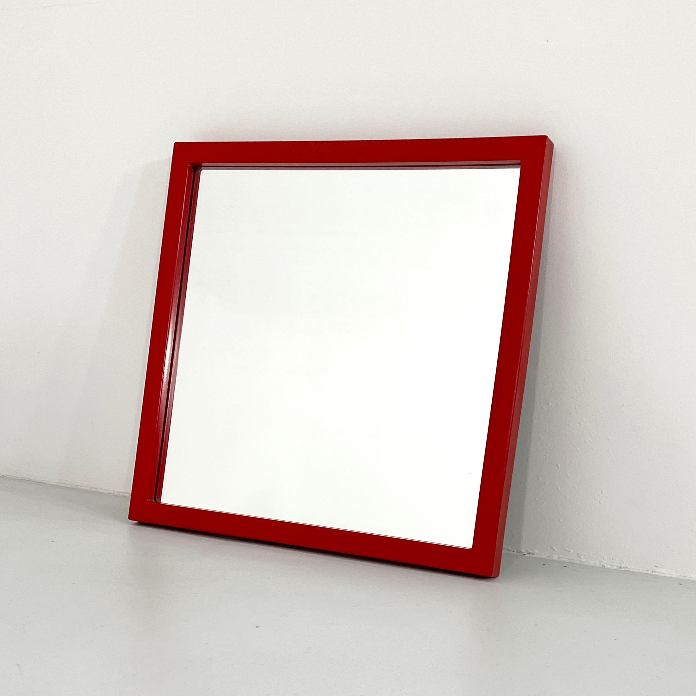 Red Frame Mirror Model 4727 by Anna Castelli Ferrieri for Kartell ...