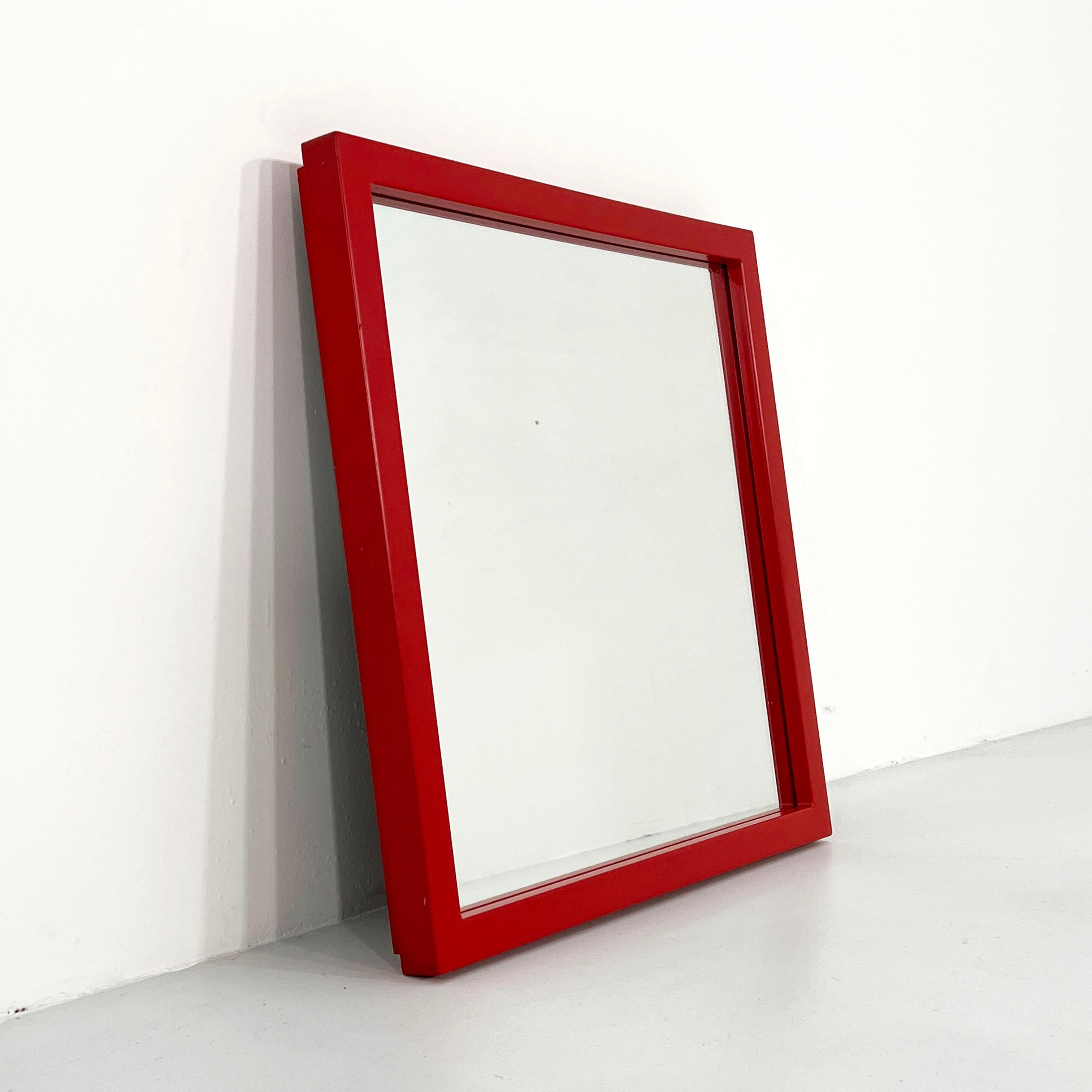 Red Frame Mirror Model 4727 by Anna Castelli Ferrieri for Kartell ...
