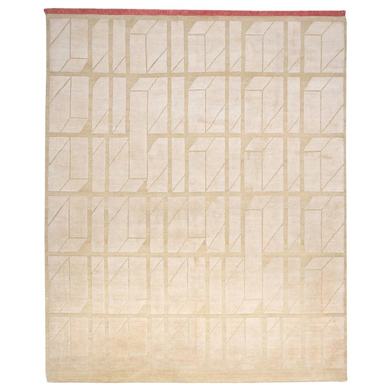 Red Fringes Rug For Sale at 1stDibs