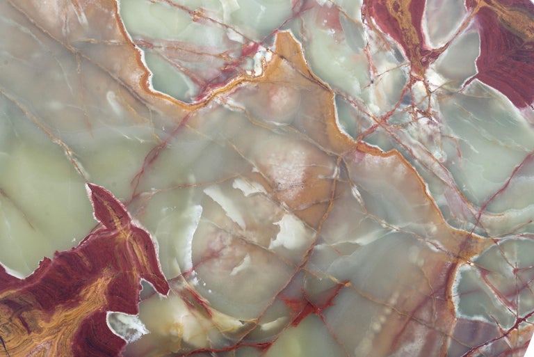 Red Green Onyx Coffee Table by OS And OOS at 1stDibs | green onyx table ...