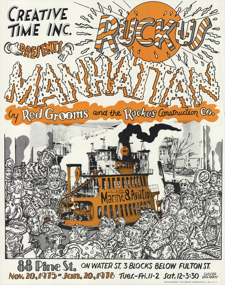 1975 After Red Grooms 'Ruckus Manhattan' Offset Lithograph For Sale at ...