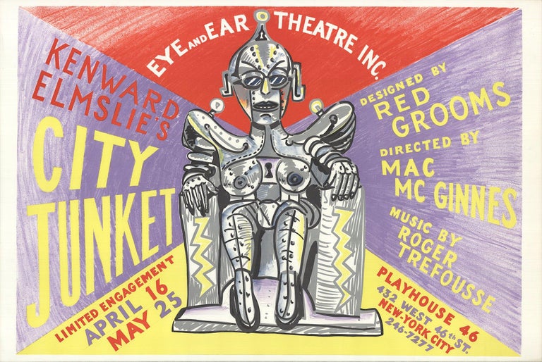 1980 After Red Grooms 'City Junket' Serigraph For Sale at 1stDibs